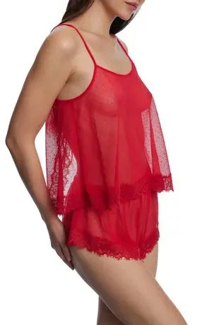 SKARLETT BLUE Entice Sheer Tap Pants