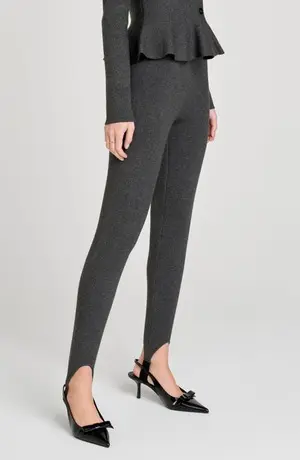 WAYF Brooklyn Stirrup Leggings - Charcoal