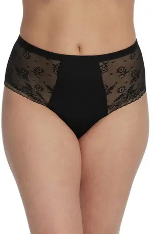 SKARLETT BLUE Lacy High Rise Brief - Black