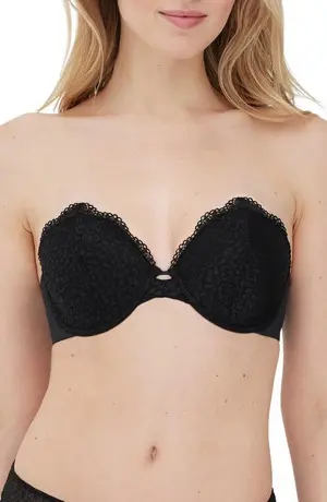 SKARLETT BLUE Rouse Full Coverage Lightly Lined Strapless Bra - Black