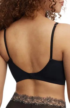 SKARLETT BLUE Entice Longline Underwire Bra - Black/nylon