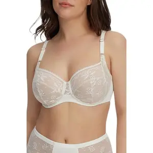 SKARLETT BLUE Lacy Full Coverage Underwire Bra - White