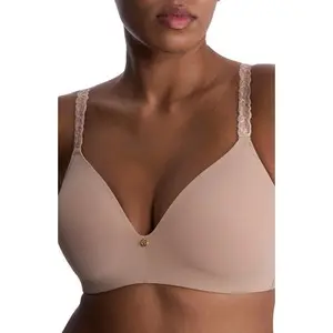 Natori Pure Luxe Wireless T-shirt Bra - Cafe