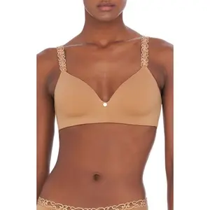 Natori Pure Luxe Wireless Contour Bra - Cafe