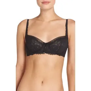 SKARLETT BLUE Minx Underwire Balconette Bra Black