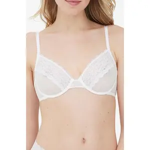 SKARLETT BLUE Dare Dot Pattern Unlined Underwire Bra - White