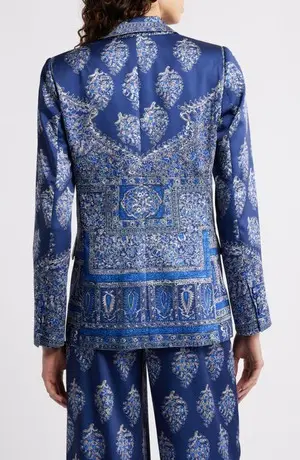 Kobi Halperin Maeve Paisley Print Satin Jacket