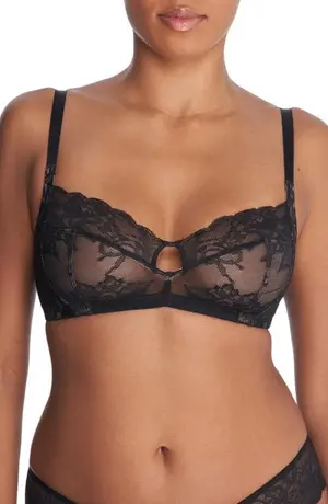 Natori Statement Full Fit Wireless Bra Black/cafe