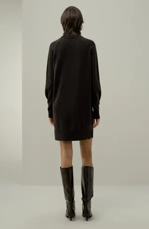 Lilysilk Wool-cashmere Turtleneck Sweater Dress