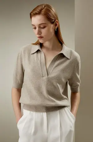 Lilysilk Ultrafine Merino Wool Polo