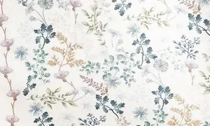 Eton Botanical Print Oxford Silk Pocket Square