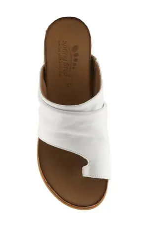 SPRING STEP SHOES Bates Slide Sandal - White