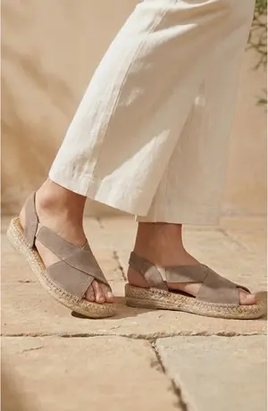 MENINA STEP Hampton Espadrille Sandal - Taupe