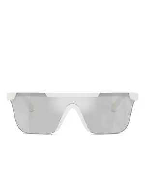 Burberry Shield-frame Sunglasses - White