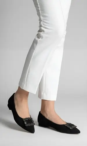 MENINA STEP Tiara Noir Flat - Black