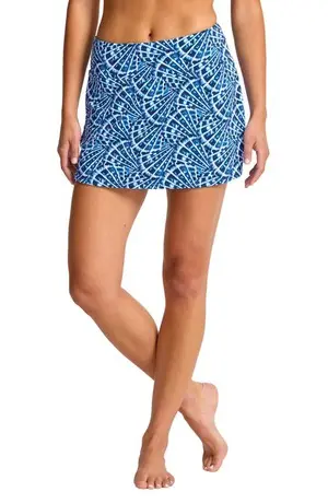 Tommy Bahama Island Cays Shell Cove Swim Skort - Indigo Tide