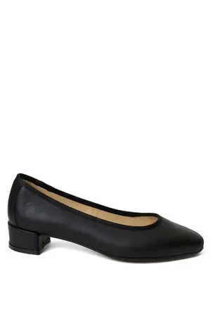 MENINA STEP Isa Leather Ballet Flat - Black