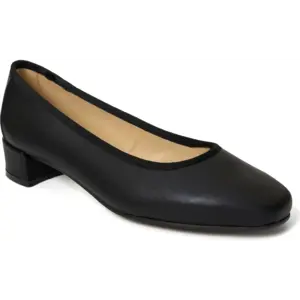 MENINA STEP Isa Leather Ballet Flat - Black