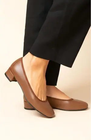 MENINA STEP Isa Leather Ballet Flat