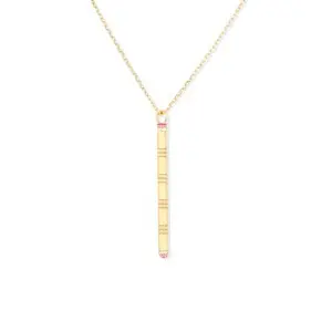 CAMPBELL + CHARLOTTE Crew Triple Circle Necklace - Diamond/ Sapphire- Gold