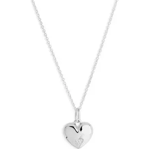 TOOLALLY Art Deco Hearts Pendant - Sterling Silver
