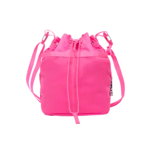 BABOON TO THE MOON Drawstring Crossbody Pouch - Hyper Pink