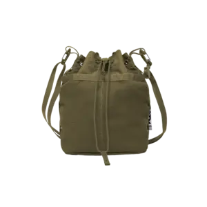 BABOON TO THE MOON Drawstring Crossbody Pouch - Olive
