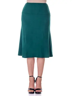 24seven Comfort Apparel Elasticated Skirts