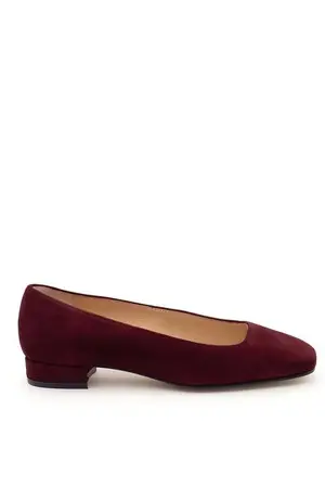 MENINA STEP Leticia Leather Ballet Flat - Burgundy