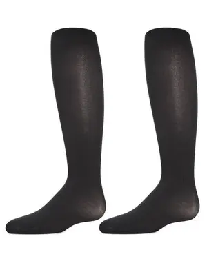 MEMOI Essentials Nylon Tights 2-pair Pack - Black