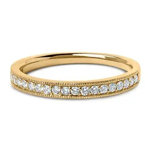 HAUS OF BRILLIANCE 14k Gold 1/4ctw Diamond Wedding Band - Yellow