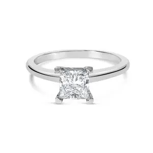 HAUS OF BRILLIANCE 14k Gold 1.0 Cttw Lab-grown Diamond Ring - White