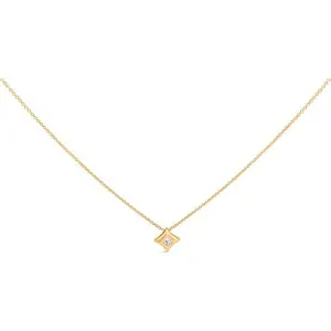 HAUS OF BRILLIANCE 10k Gold 1/5 Cttw Diamond Pendant Necklace - Yellow