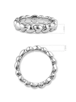 DEVATA Sweet Heart Eternity Band Ring