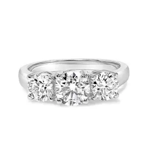 HAUS OF BRILLIANCE 14k Gold 2.00 Cttw Lab Grown Diamond Ring - White