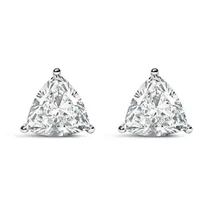HAUS OF BRILLIANCE 14k Gold 2.0 Ct. Lab Grown Diamond Stud Earrings - White
