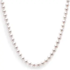 HAUS OF BRILLIANCE Akoya Pearl Strand Necklace - White