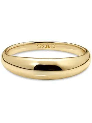 DEVATA Gold Plated Dome Ring - Yellow Gold
