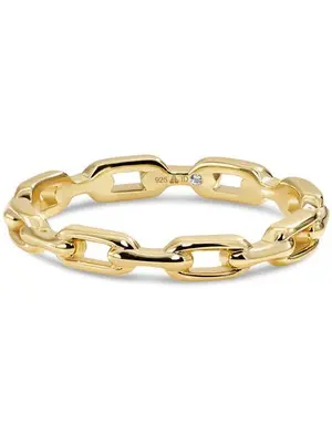 DEVATA Cable Link Gold Plated Ring - Yellow Gold