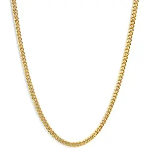 HAUS OF BRILLIANCE 14k Gold 6.1mm Miami Cuban Chain Necklace - Yellow