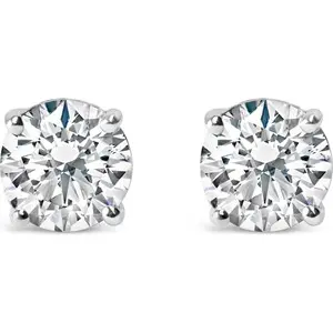 HAUS OF BRILLIANCE 14k Gold 1.0 Carat Lab Grown Diamond Stud Earrings - White