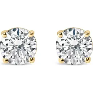 HAUS OF BRILLIANCE 14k Gold 1.0 Carat Lab Grown Diamond Stud Earrings - Yellow
