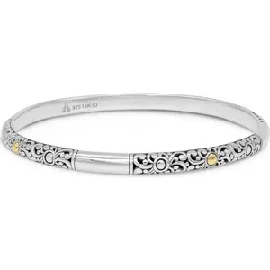 DEVATA Bali Filigree Bangle Bracelet - Silver