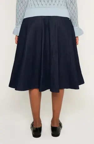 THE LULO PROJECT A-line Denim Skirt