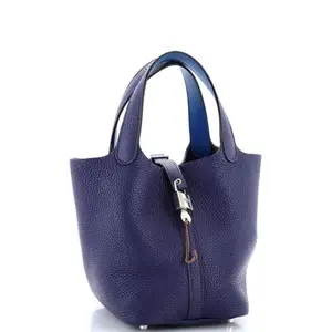 HERMES Picotin Lock Bag Clemence With Swift Pm