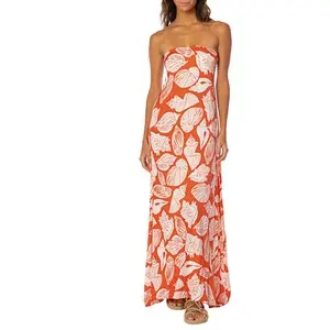 MAAJI Australian Reef Strapless Maxi Dress - Bright Red
