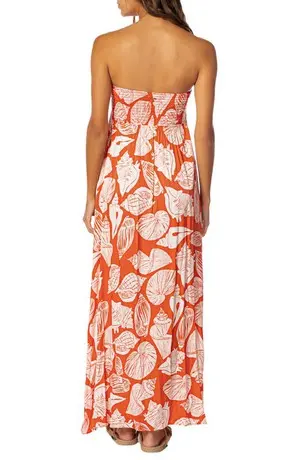 MAAJI Australian Reef Strapless Maxi Dress