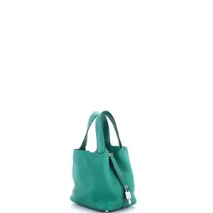 Hermès Picotin Lock Bag Clemence Pm - Green