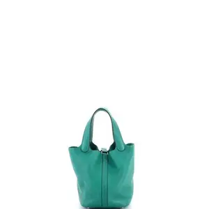 Hermès Picotin Lock Bag Clemence Pm - Green