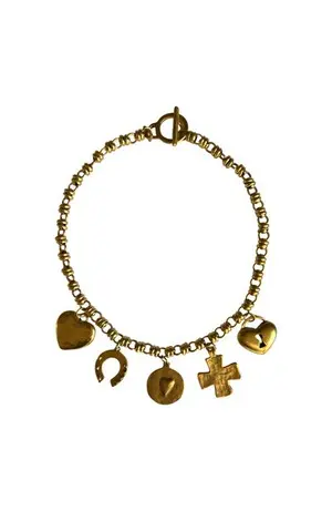 SCCOLLECTION Robin Charm Necklace - Gold
